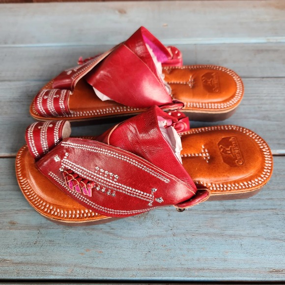 Camel Threads | Shoes | Saudi Madas Sandals Unisex M 9 W 1 Red Maroon ...